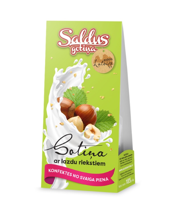 Candy „Gotiņa” with hazel- Nuts 0,185 Kg - Saldus pārtikas kombināts