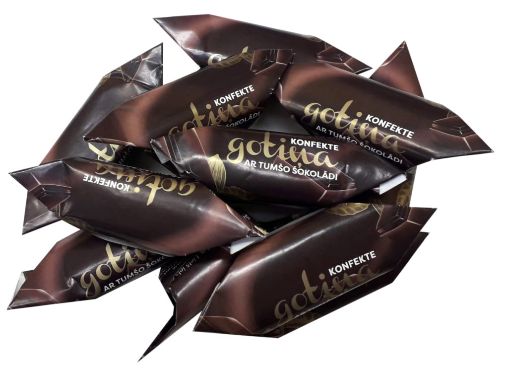 Milk candy 'Gotiņa' with dark chocolate[/caption] 0,5kg - Saldus ...