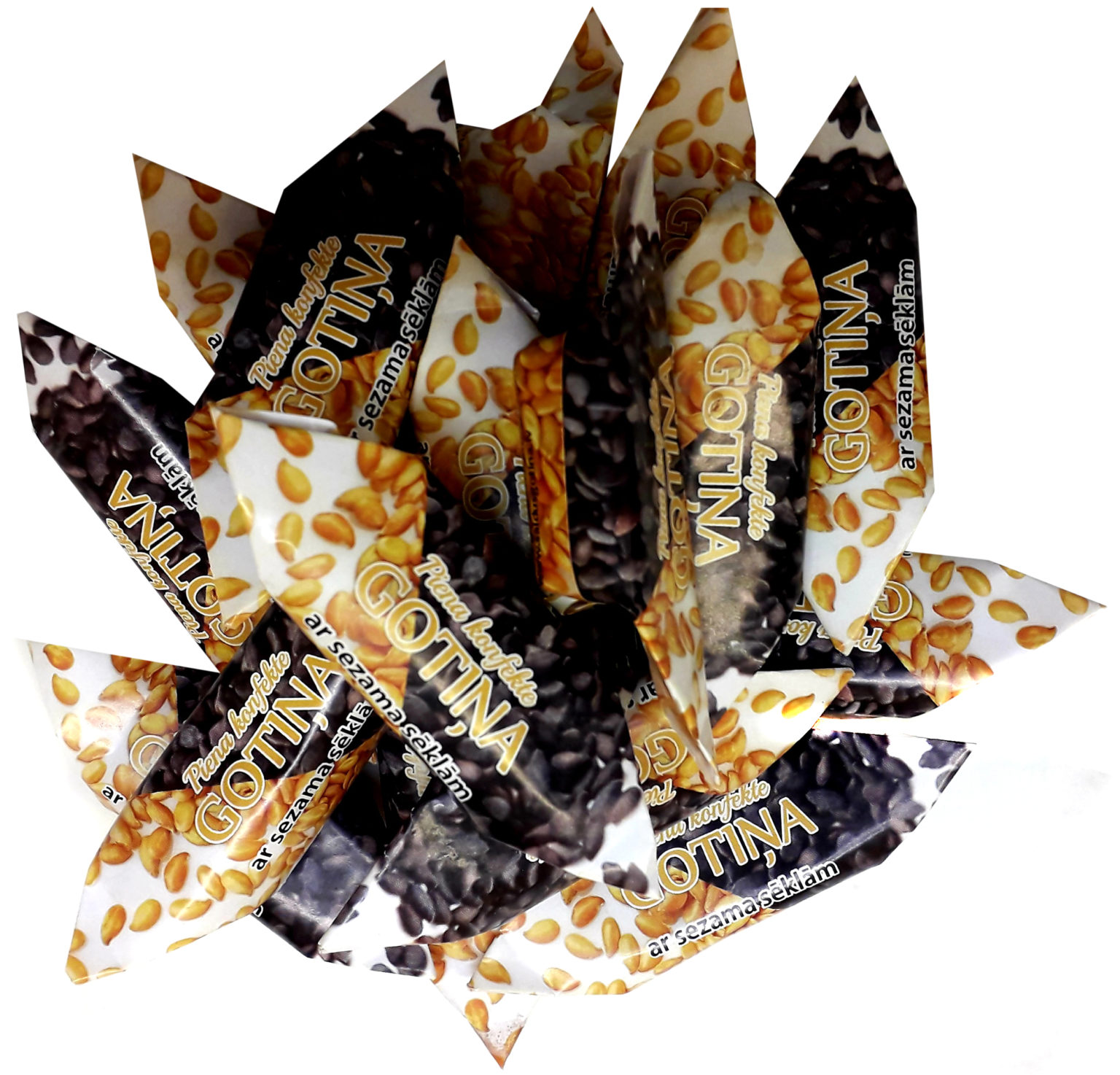 Milk - based candy „Gotiņa” with sesame seeds 0,5kg - Saldus pārtikas ...