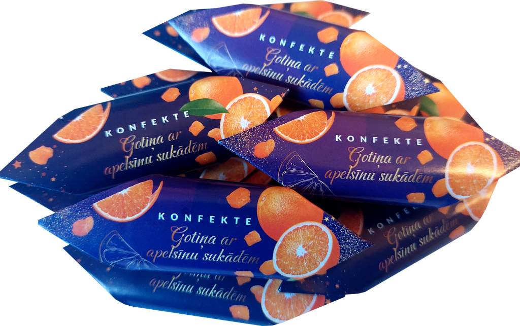 Candy "Gotiņa with candied oranges" 0.5 kg - Saldus pārtikas kombināts